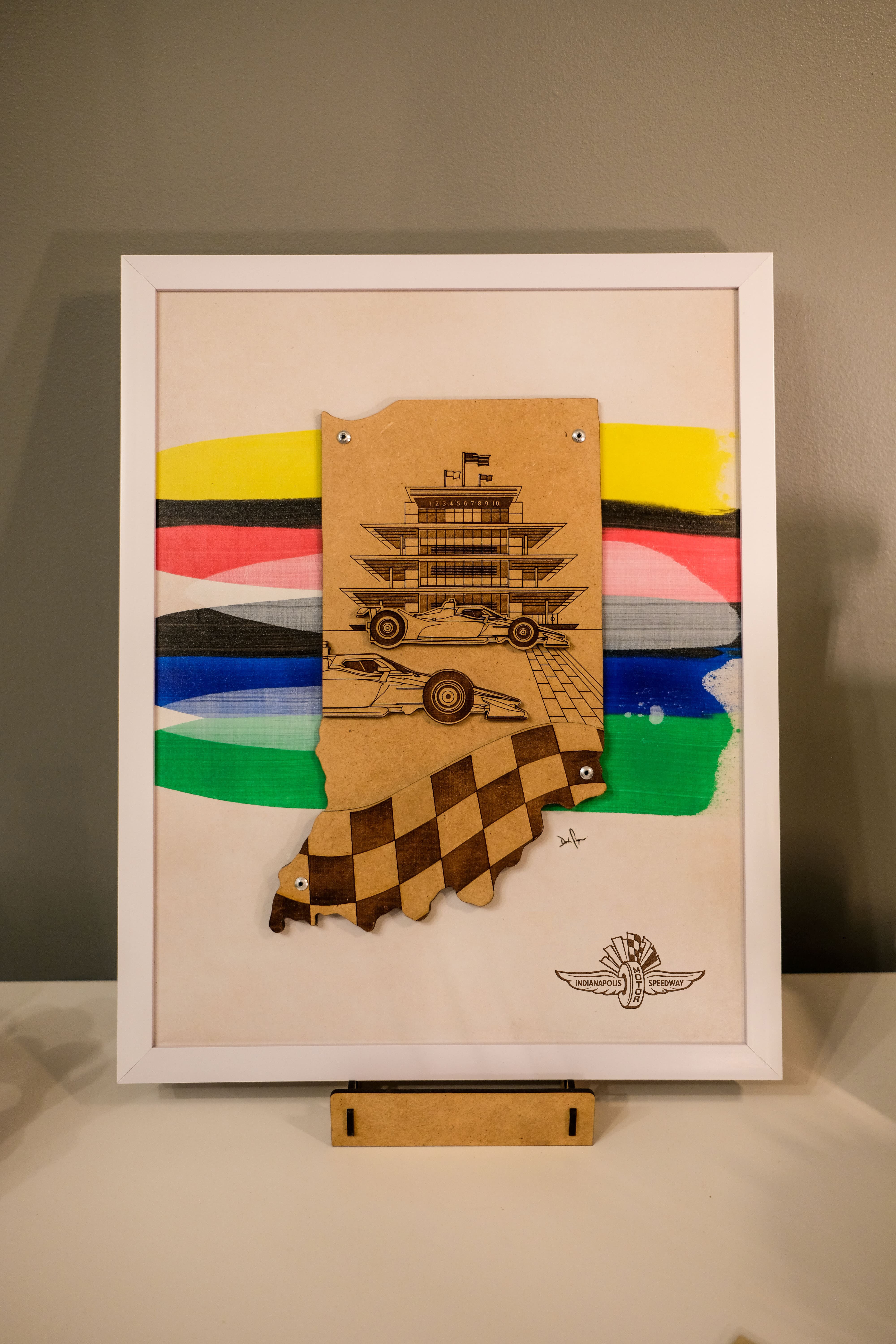 Indianapolis Motor Speedway® "Indiana Racing Stripes" Indy 500® Woodcr ...